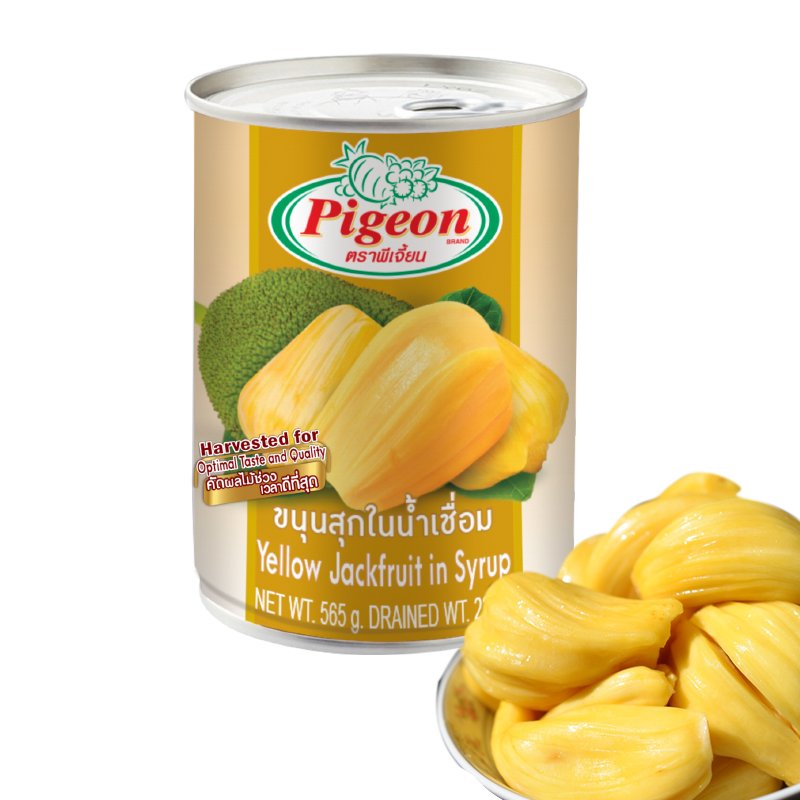 Yellow jackfruit in syrup 565 g – Peacecanning